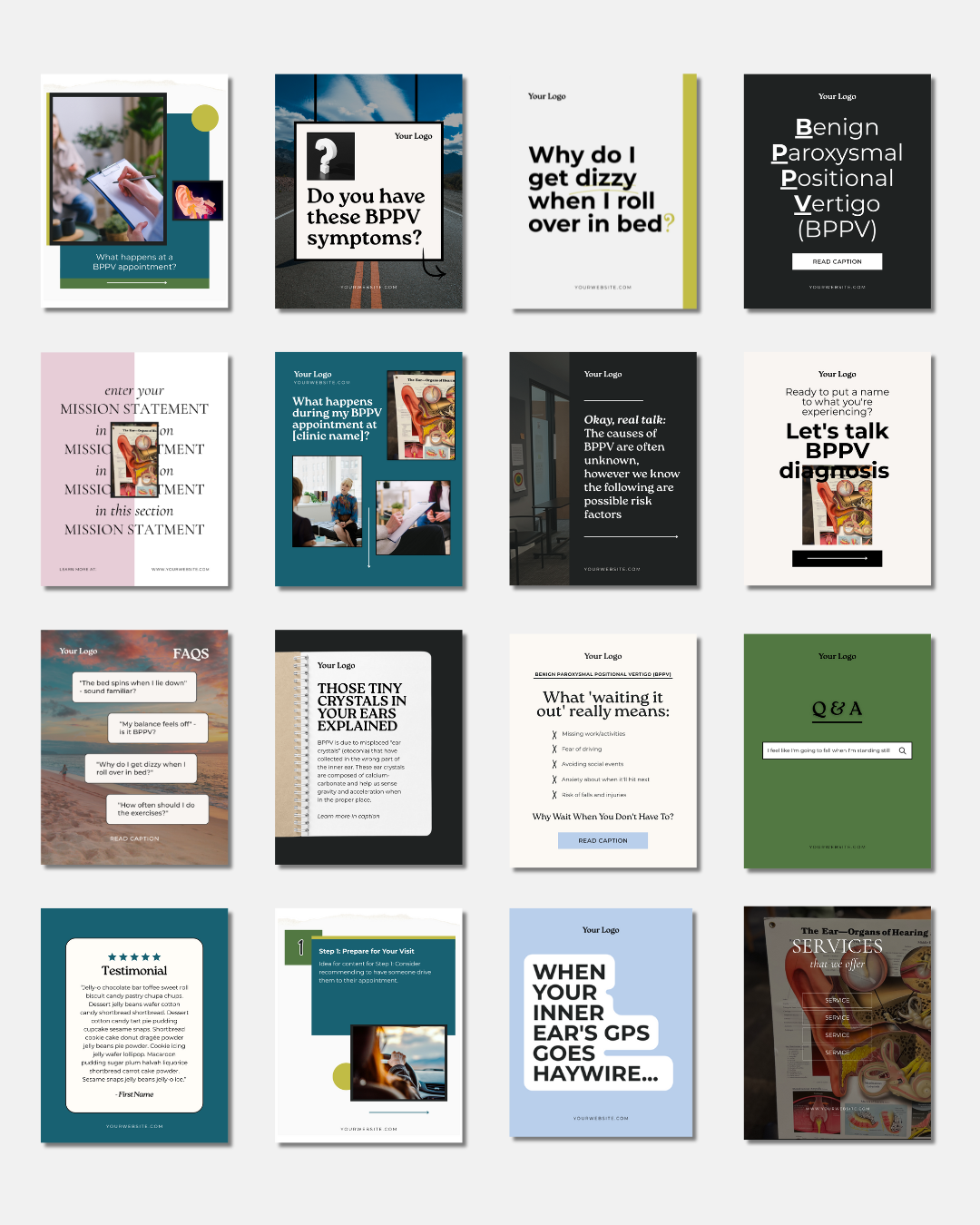 BPPV Social Media Canva Instagram Templates – 360 Neuro Health